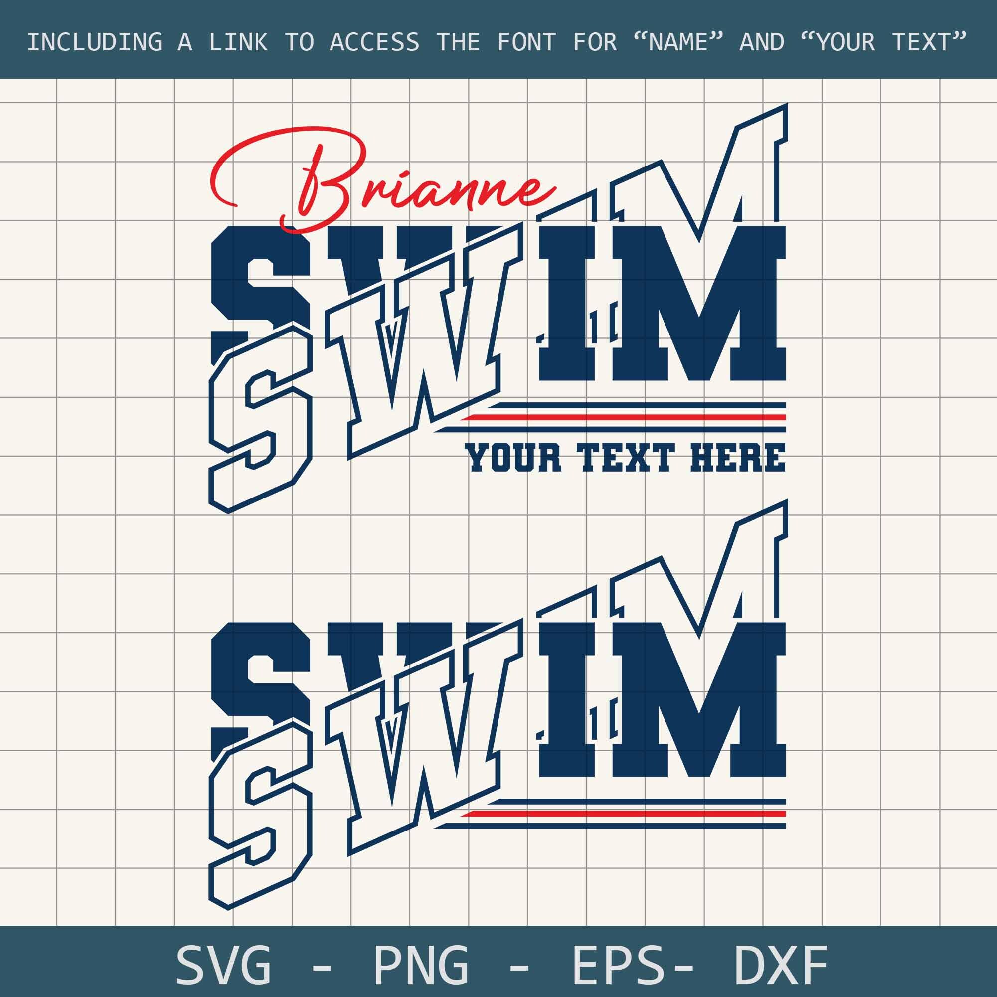 Swim Svg Png, Swim Template, Swim Mom, Coach, Dad, Swim Team Svg ...