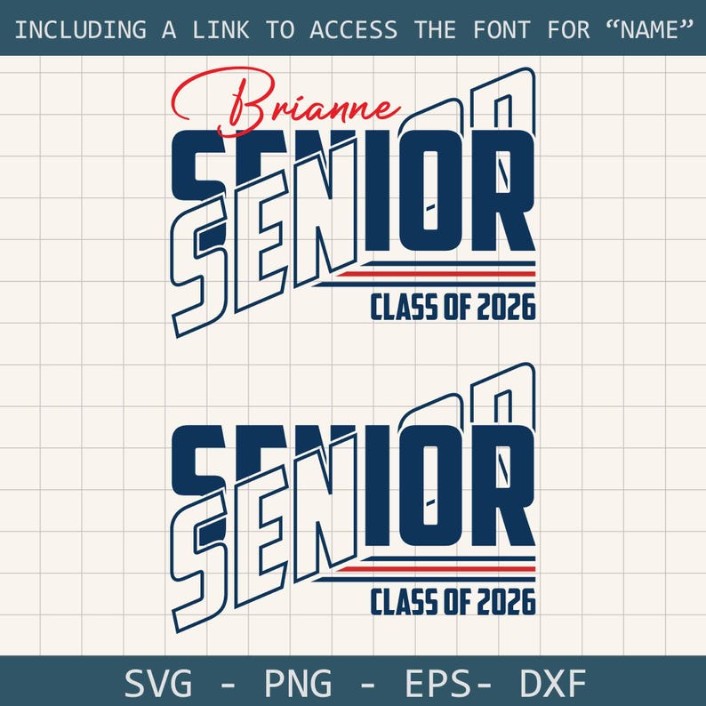 Senior 2026 Svg, Custom Name Senior Svg, Graduation Shirt, Graduation ...