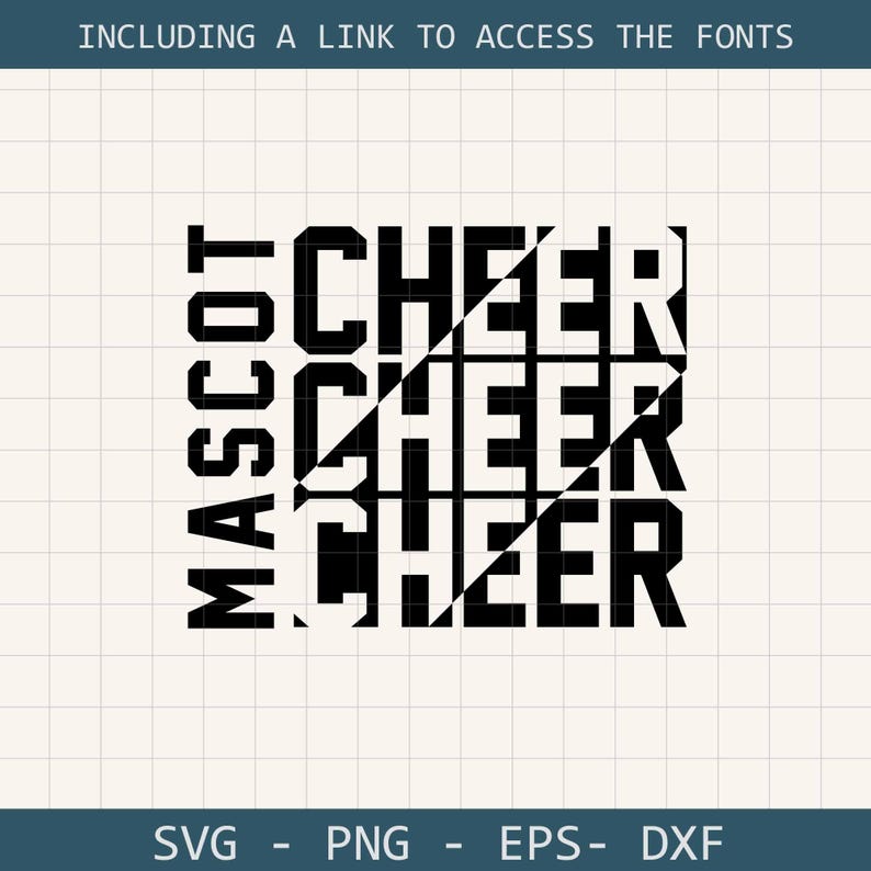 Cheer Bundle Svg, Mascot Cheer Svg, Cheer Team Template Svg, Cheer Mom ...