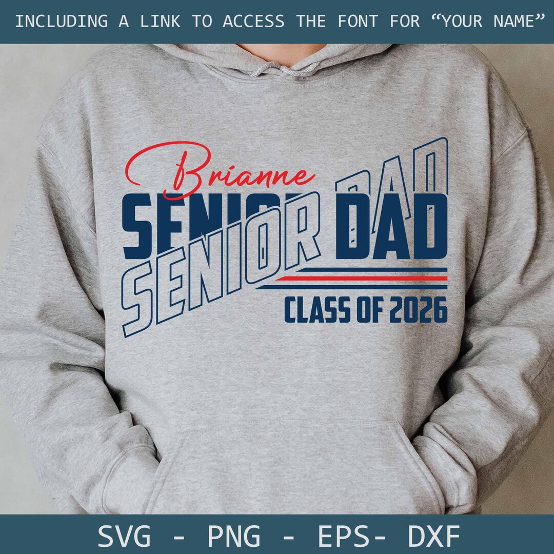 Senior Dad SVG: Class of 2026 Graduation Design (digital Download - Etsy