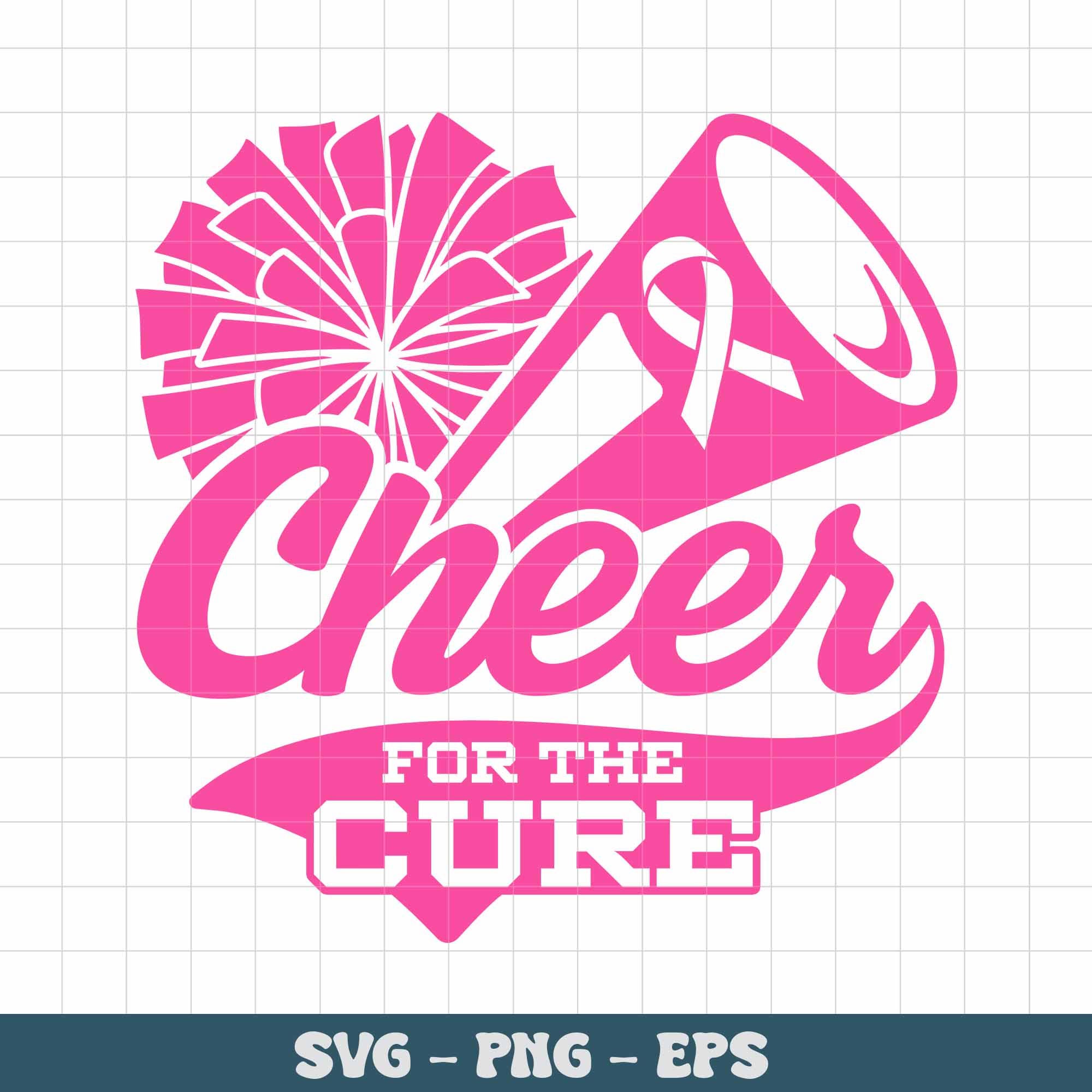 Cheer for the Cure Svg, Cancer Awareness Svg, Tackle Cancer, in October ...