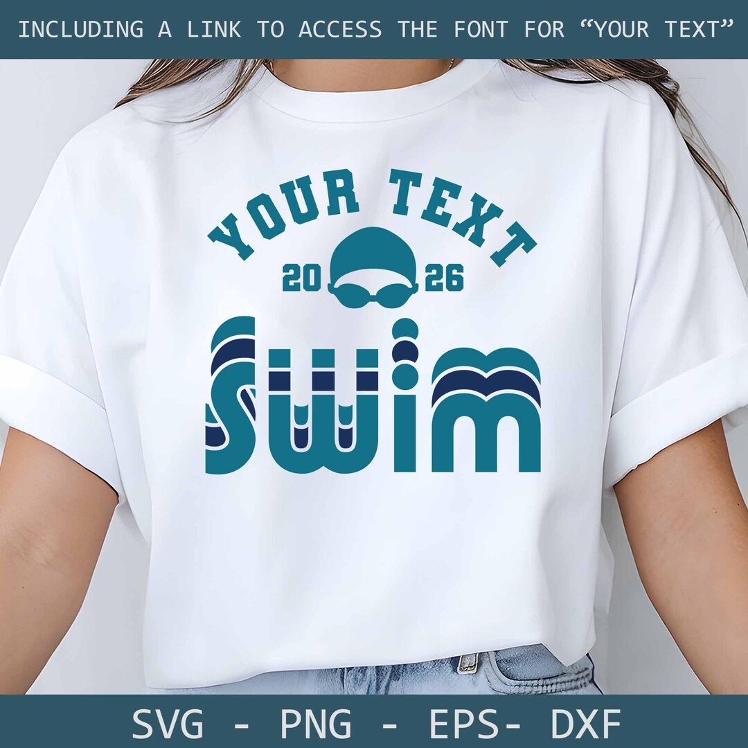 Swim Team Template, Swimming Cut File, School Sports Svg, Swim Mom ...