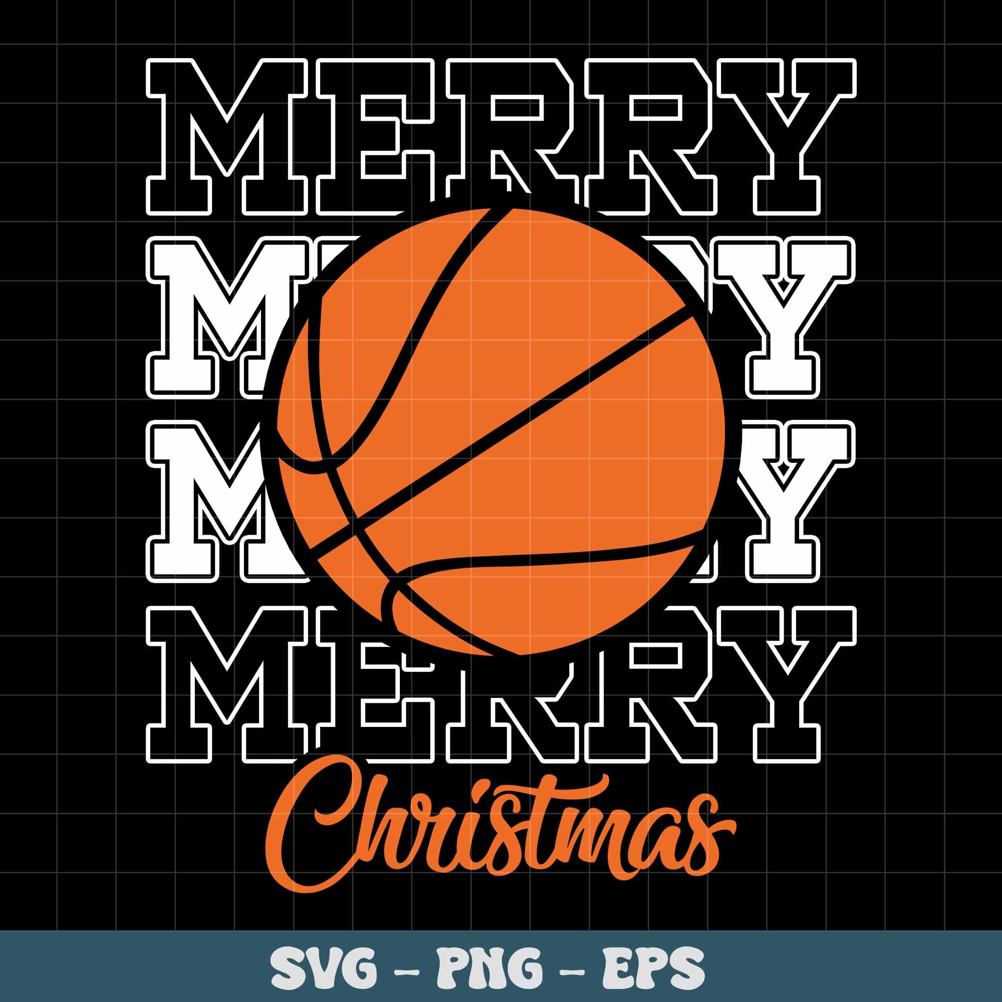 Basketball Svg, Merry Christmas Basketball Svg, Basketball Game Day ...