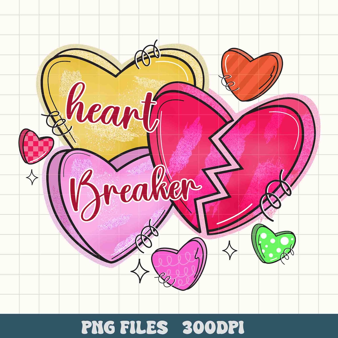 Heart Breaker Png, Valentines Day Png, Valentine Designs, XOXO Png ...