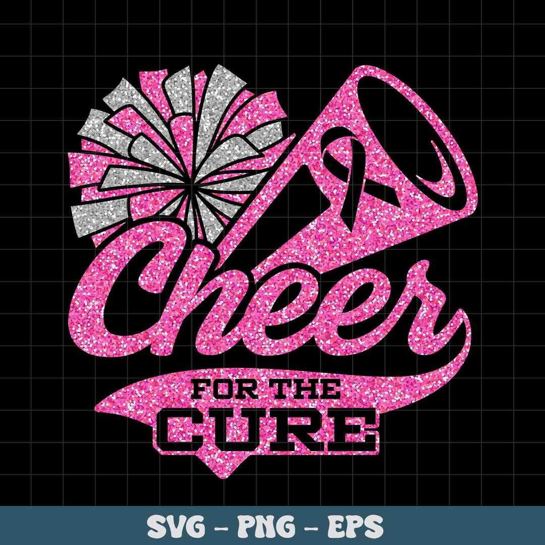 Cheer for the Cure Svg, Cancer Awareness Svg, Tackle Cancer, in October ...