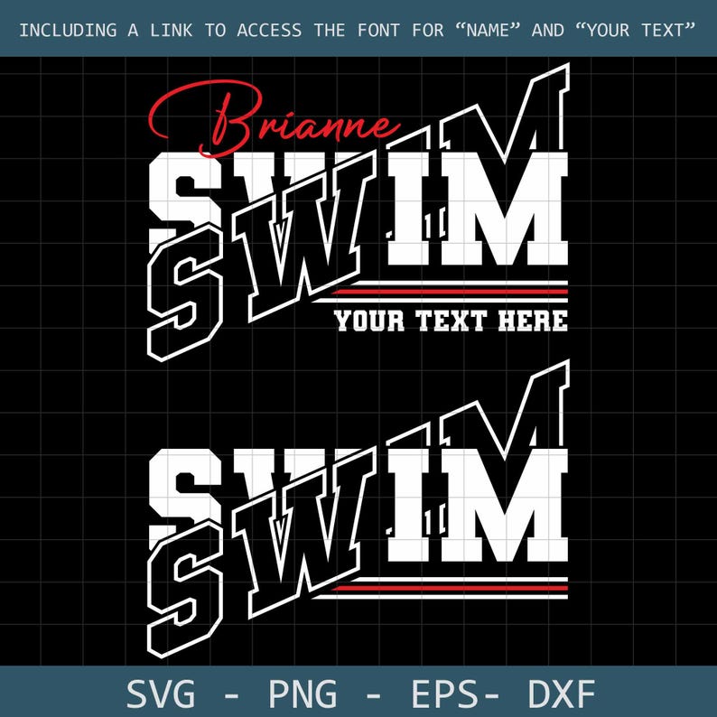 Swim Svg Png, Swim Template, Swim Mom, Coach, Dad, Swim Team Svg ...
