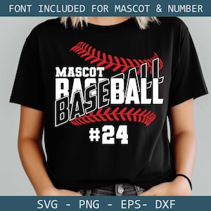 Baseball Template Svg, Mascot Baseball Svg, Baseball Team Logo Design ...