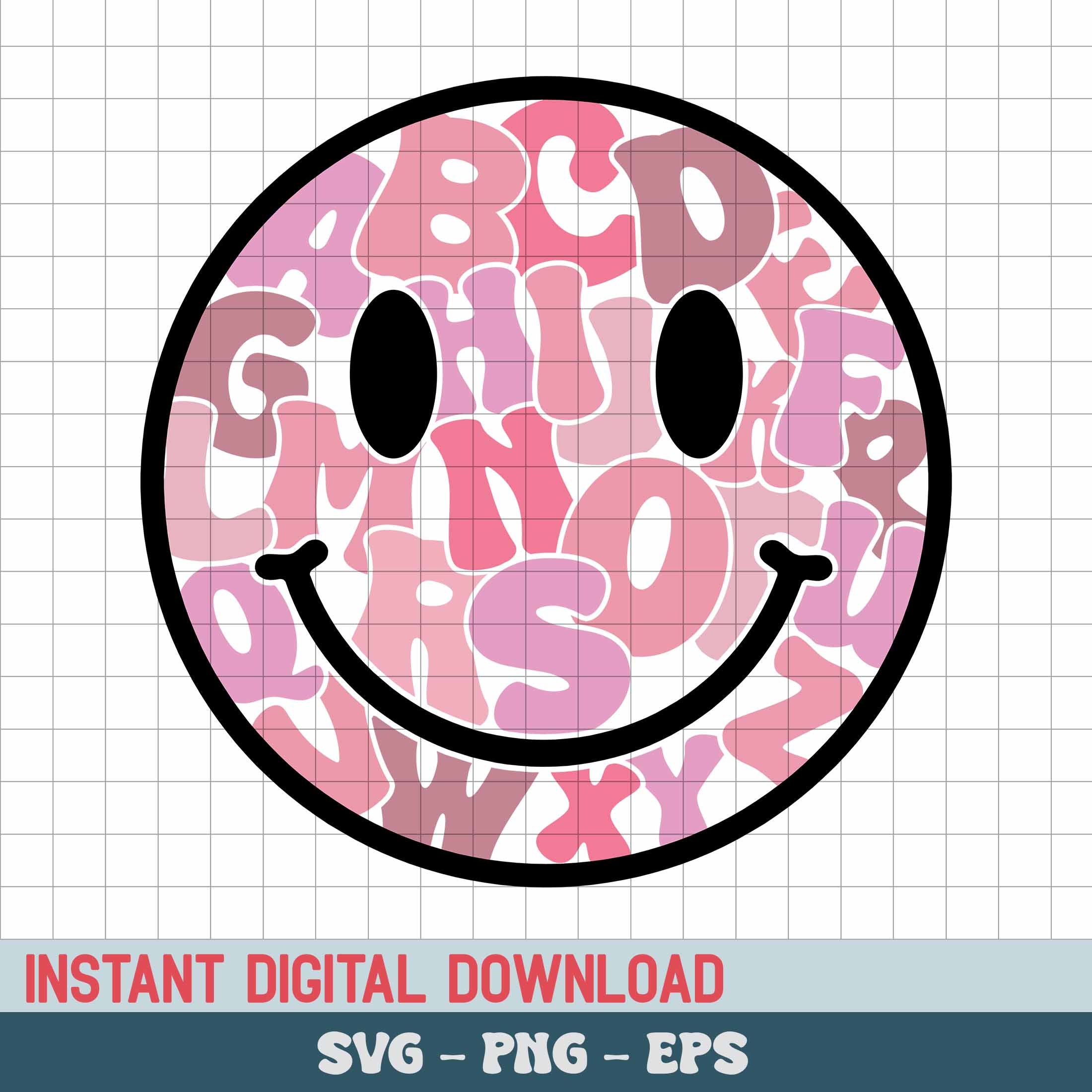 Back to School Svg Png, Alphabet Smiley Face, ABC Smiley Sublimation ...