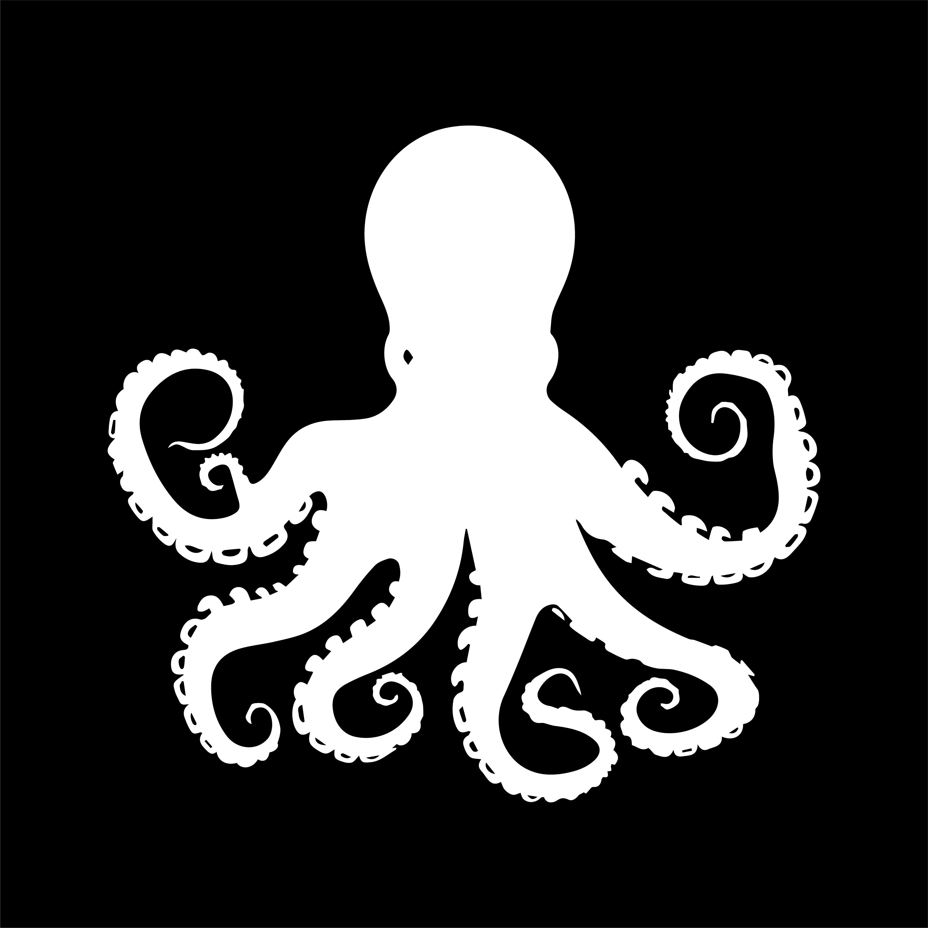 Sea Animal Digital Downloads - 12 High Contrast / Black and White ...