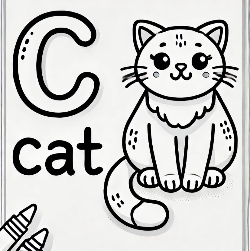 Interactive Animal Alphabet Coloring Book Perfect for Preschool and 1st ...
