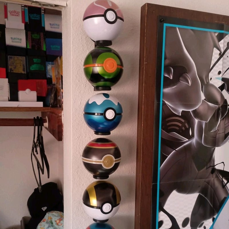 Pokeball Wall Display - Etsy
