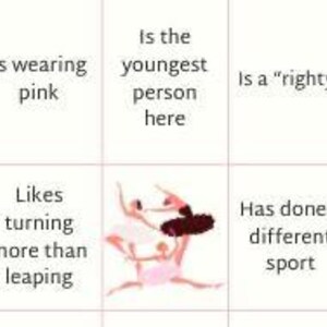Dancer BINGO ~ Fun Team-bonding Activity ~ 24 Squares PLUS 1 Free ...