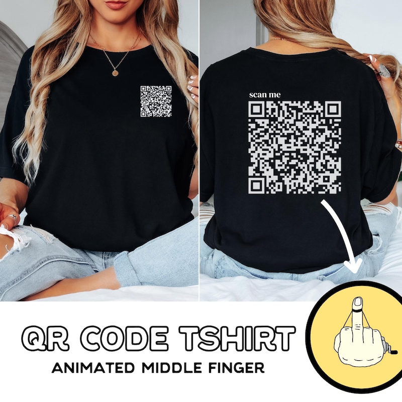 Middle Finger Qr Code - Etsy