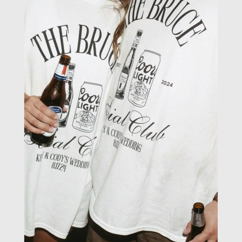 Custom Beer Cocktail Bachelorette Wedding Event Shirts, Custom Wedding ...