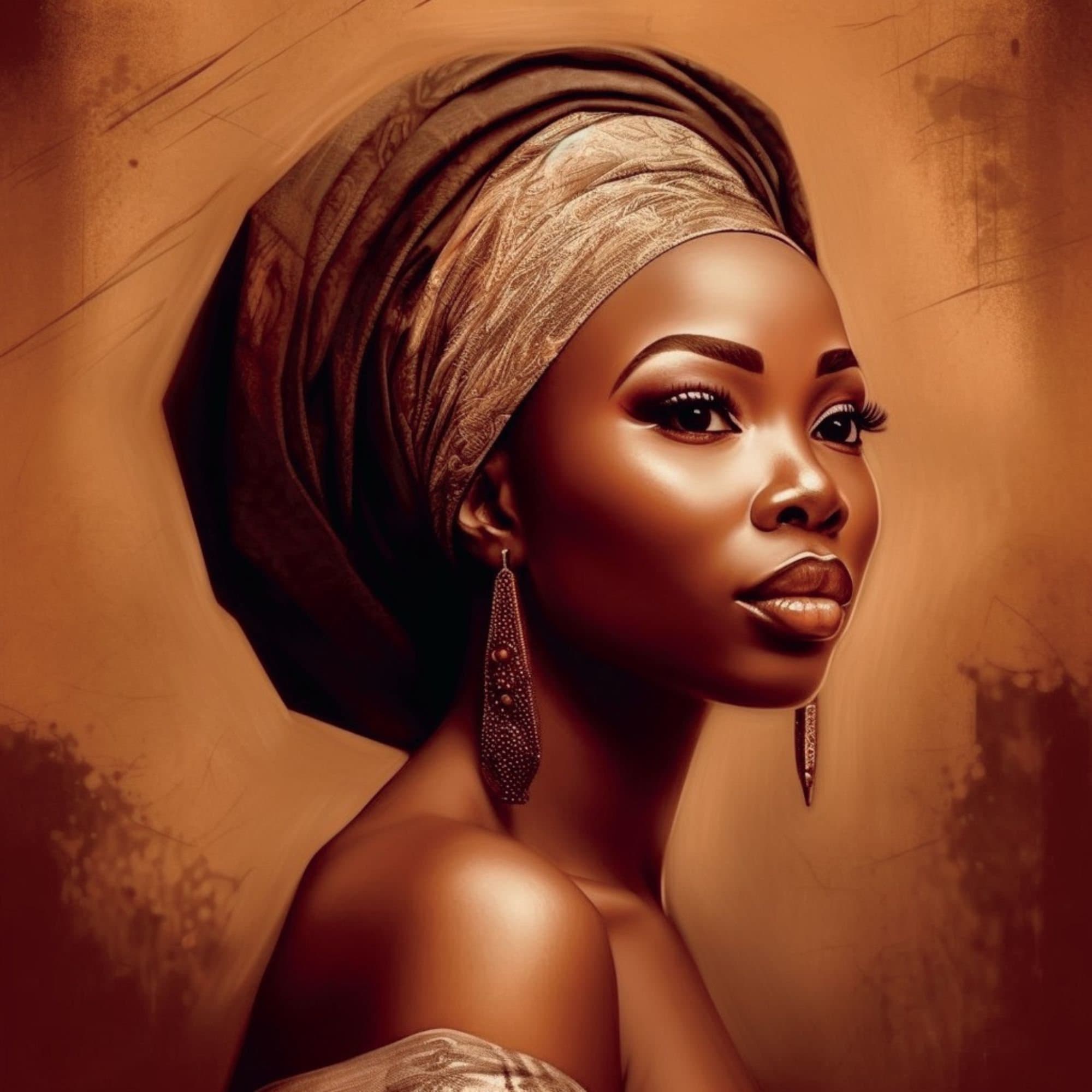 Beautiful African Queen Art