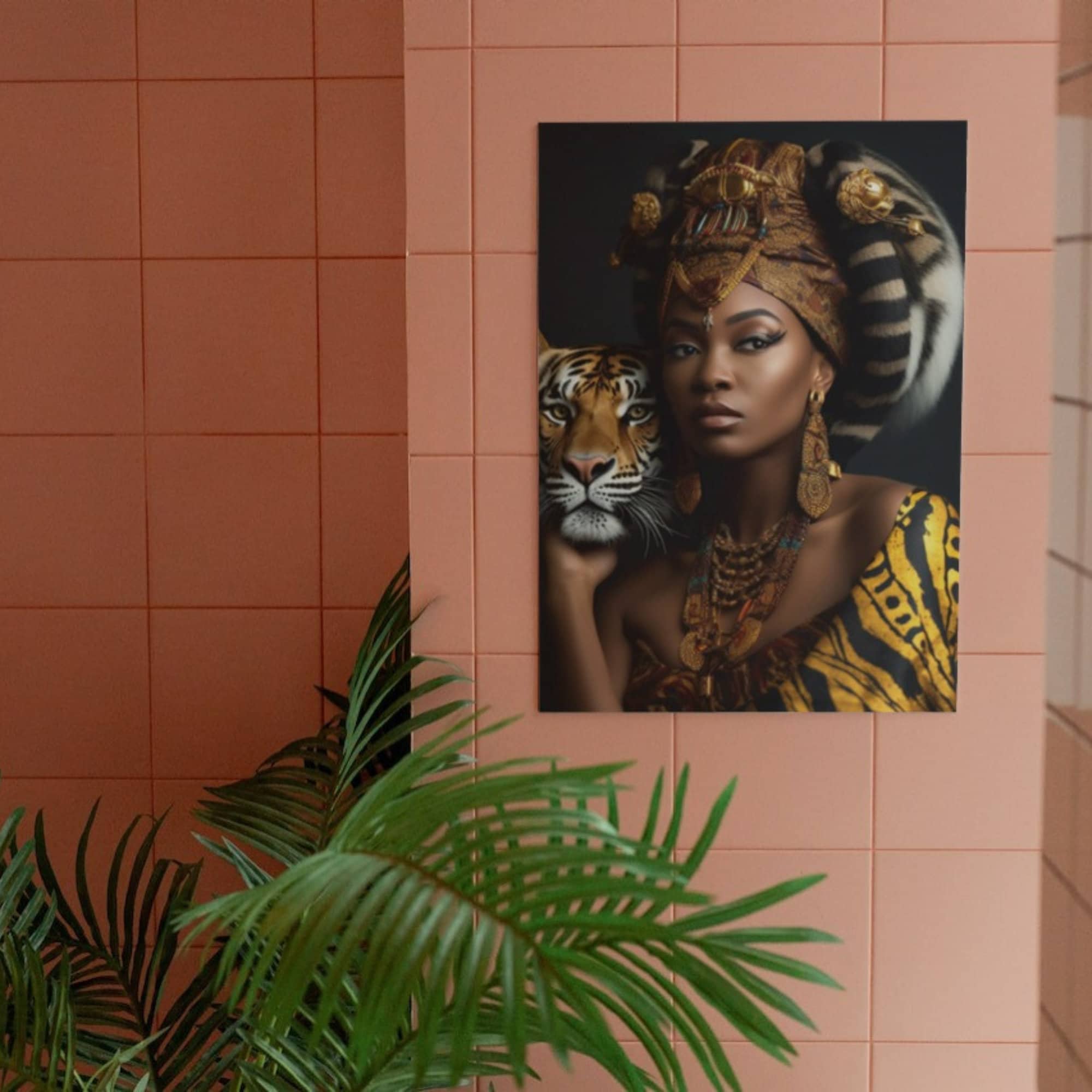 African Digital Art, African Print, Cultural Art, African-themed Home ...