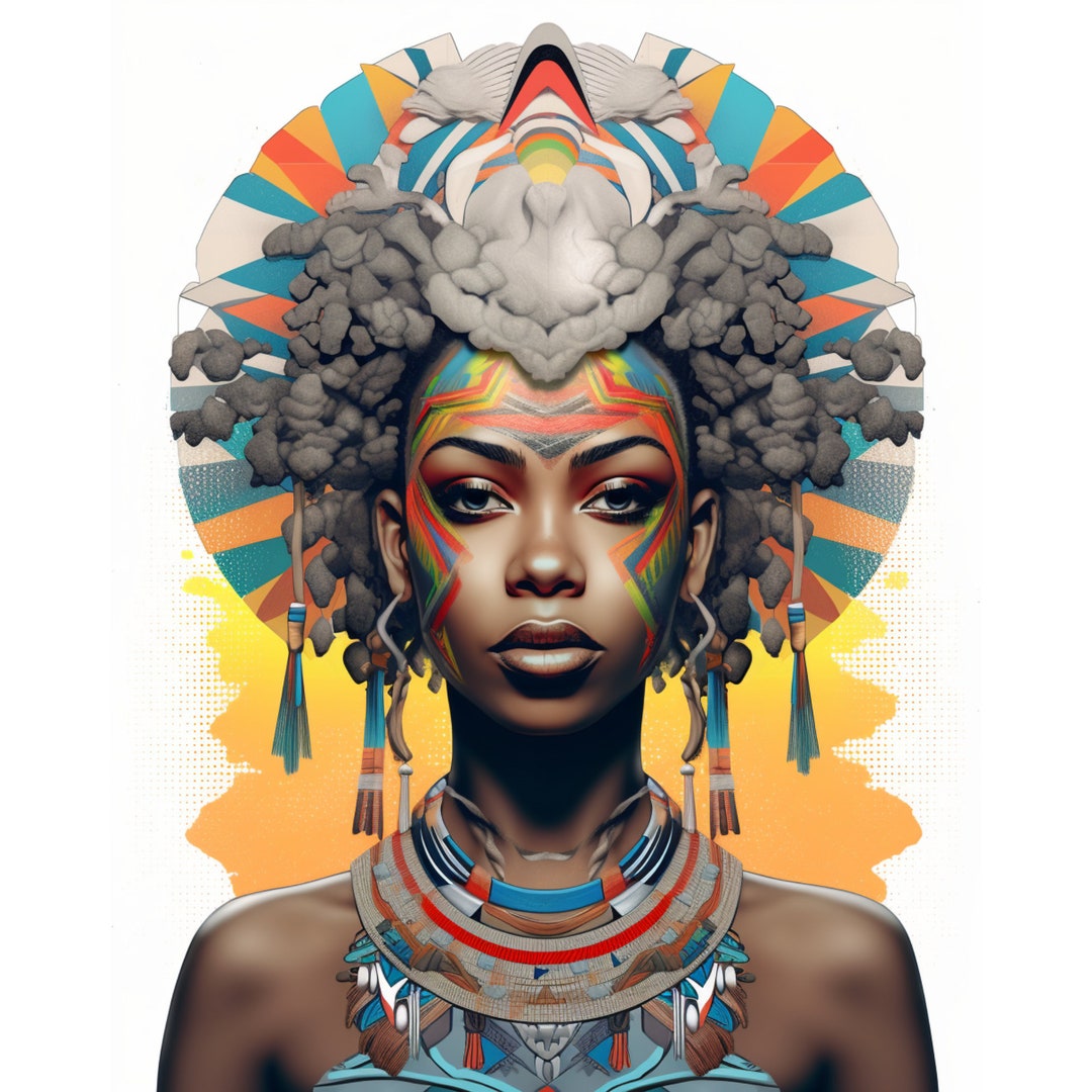 African Digital Art African Print Cultural Art - Etsy