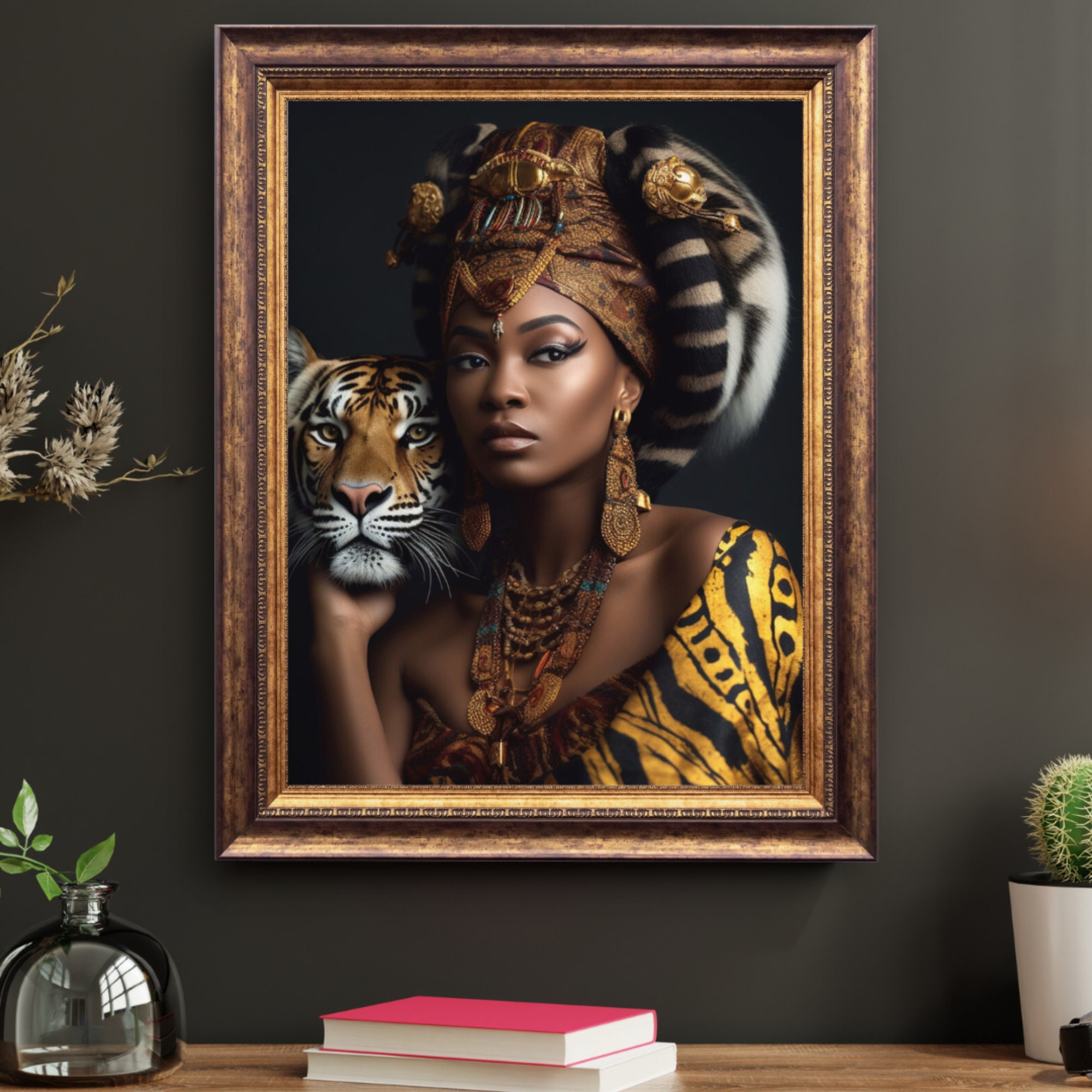 African Digital Art, African Print, Cultural Art, African-themed Home ...