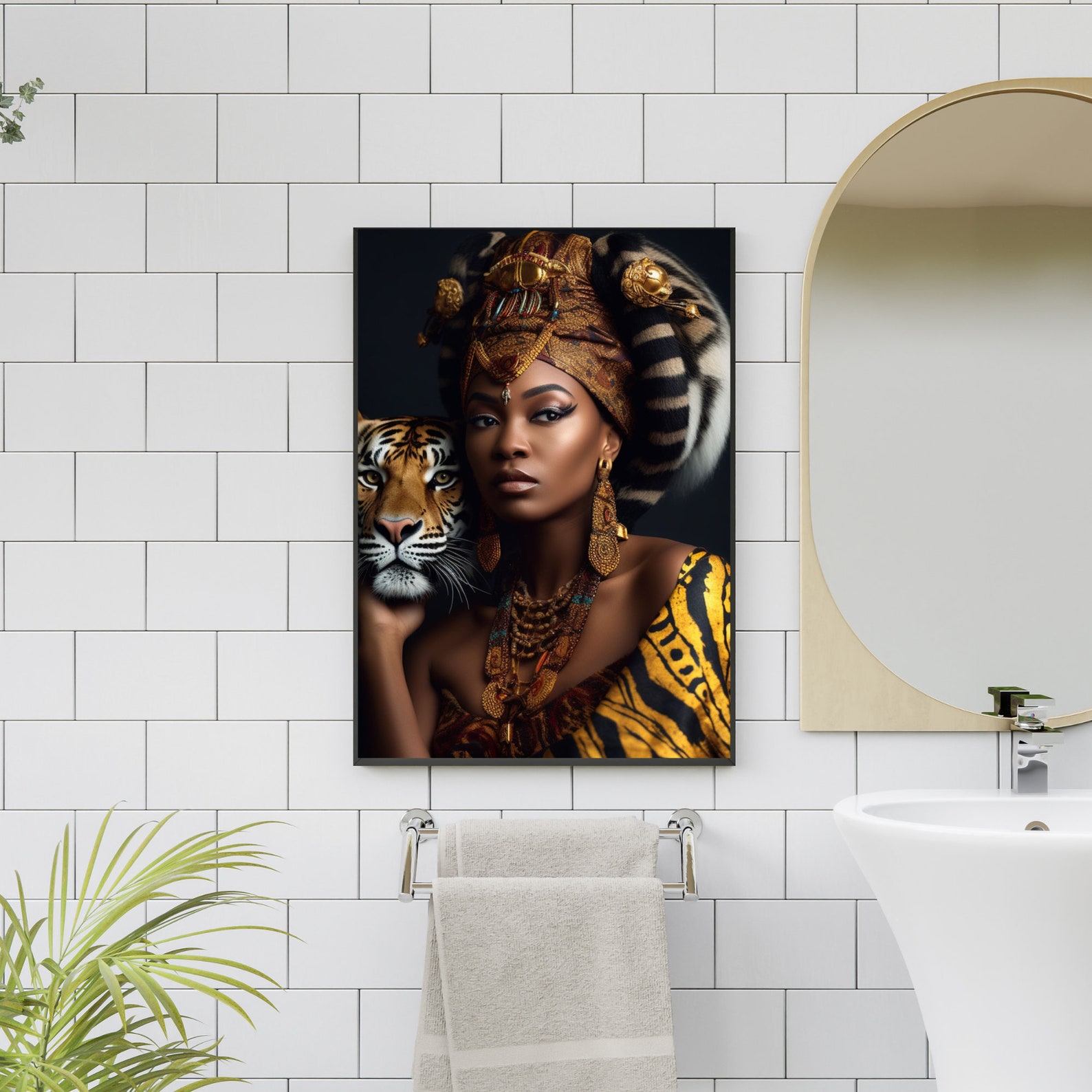 African Digital Art, African Print, Cultural Art, African-themed Home ...