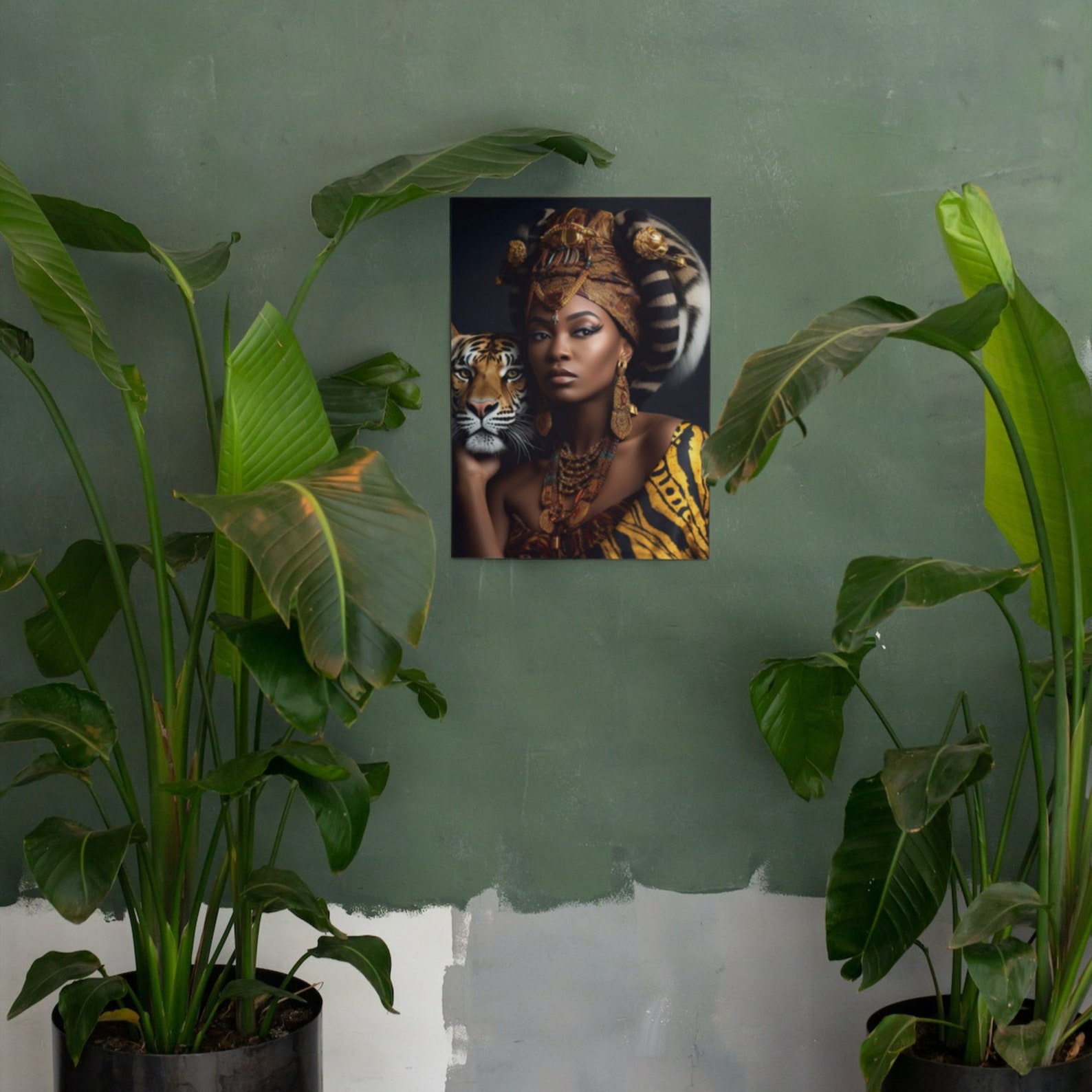 African Digital Art, African Print, Cultural Art, African-themed Home ...