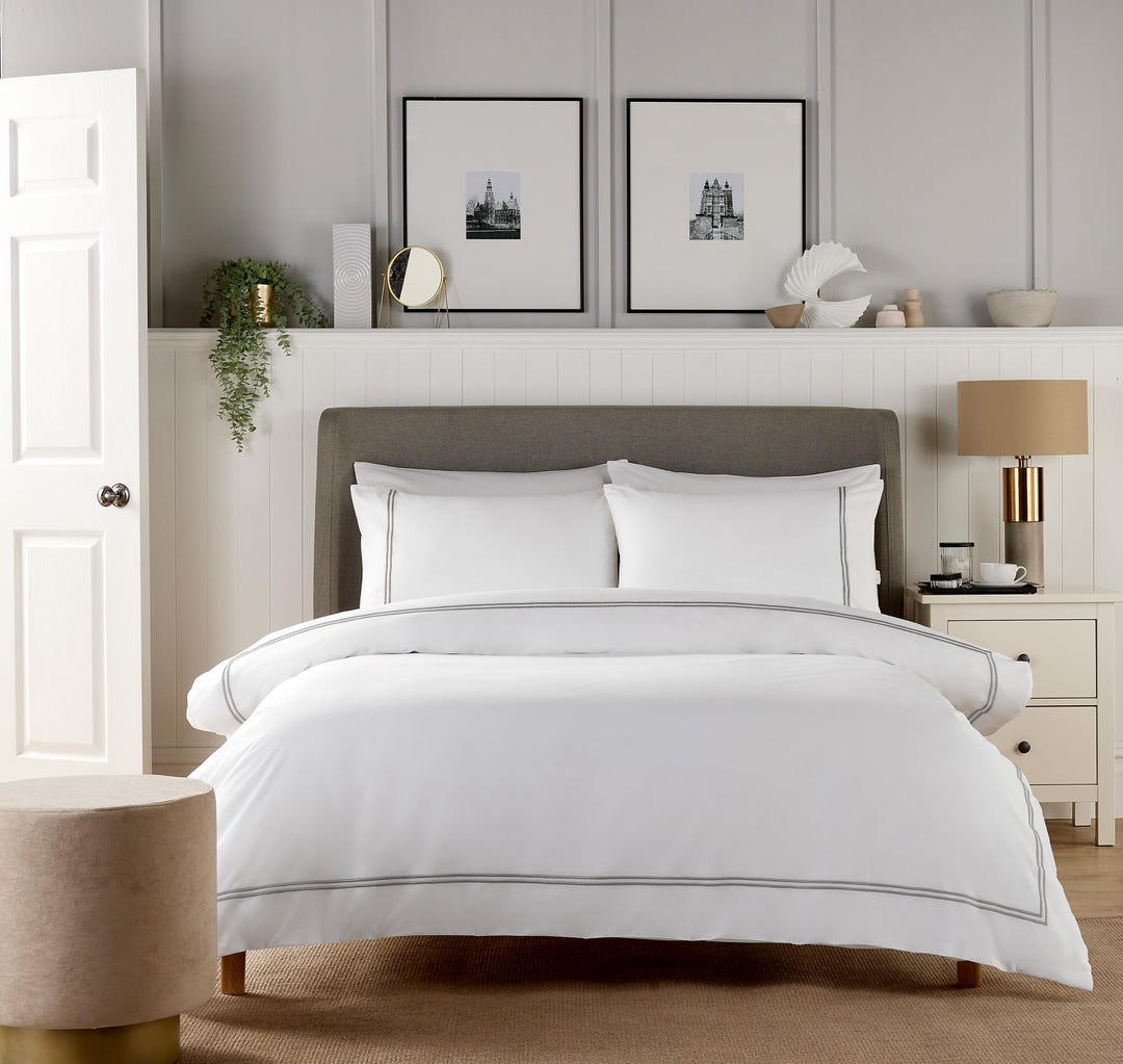 Hotel Collection Bedding - Charcoal Bedding - Luxury Bedding - Etsy