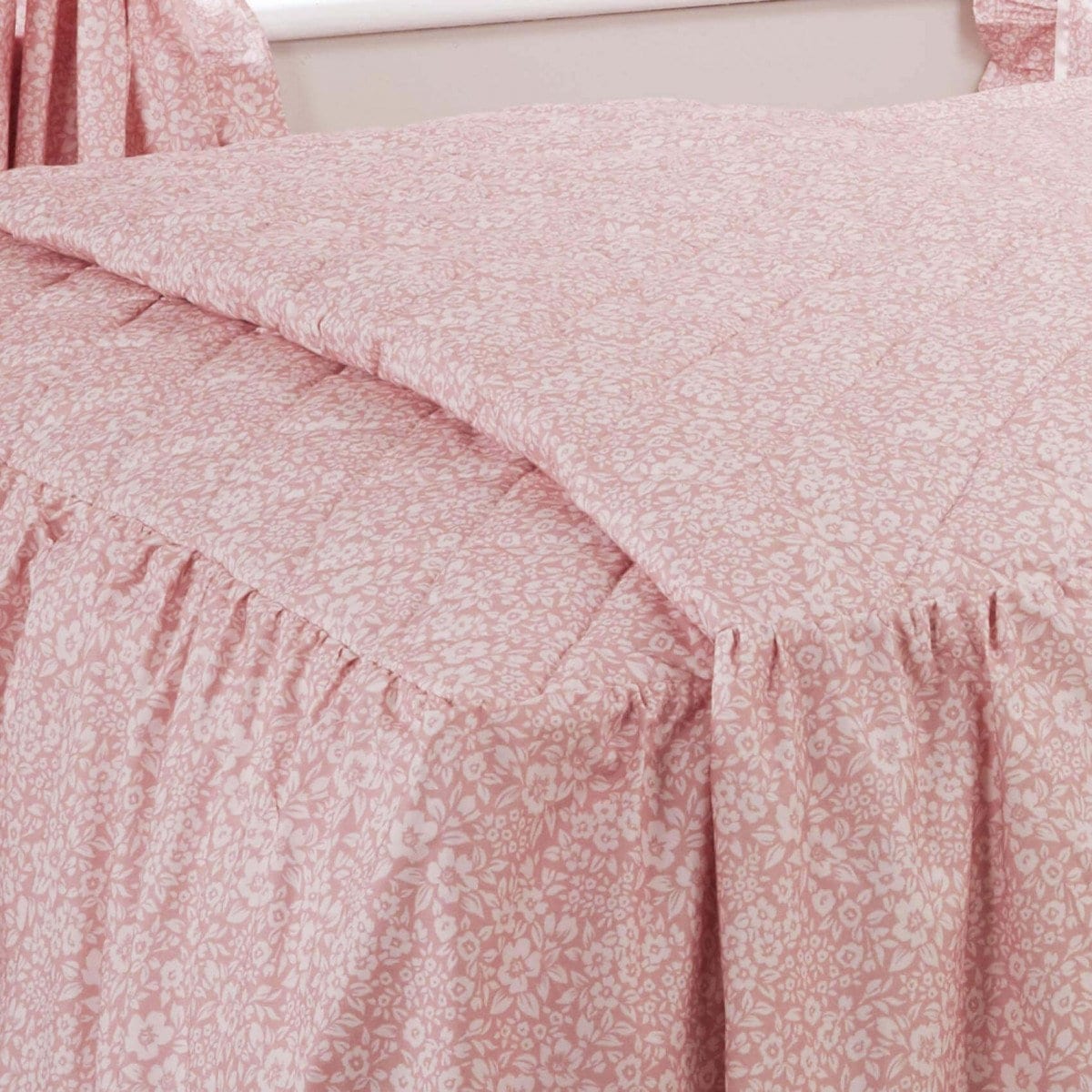 Vantona Country Monique Quilted Fitted Bedspread - Rose - Etsy UK