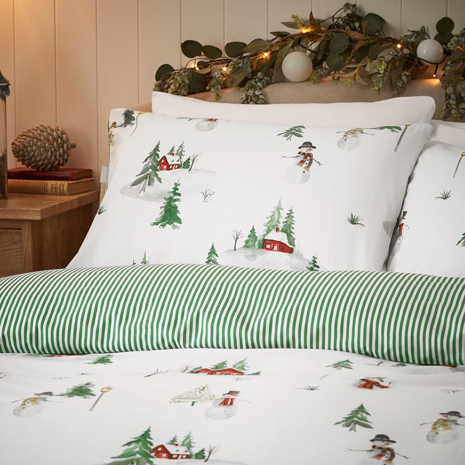 Vantona Essentials Snowmen Duvet Cover Set - Multi - Etsy