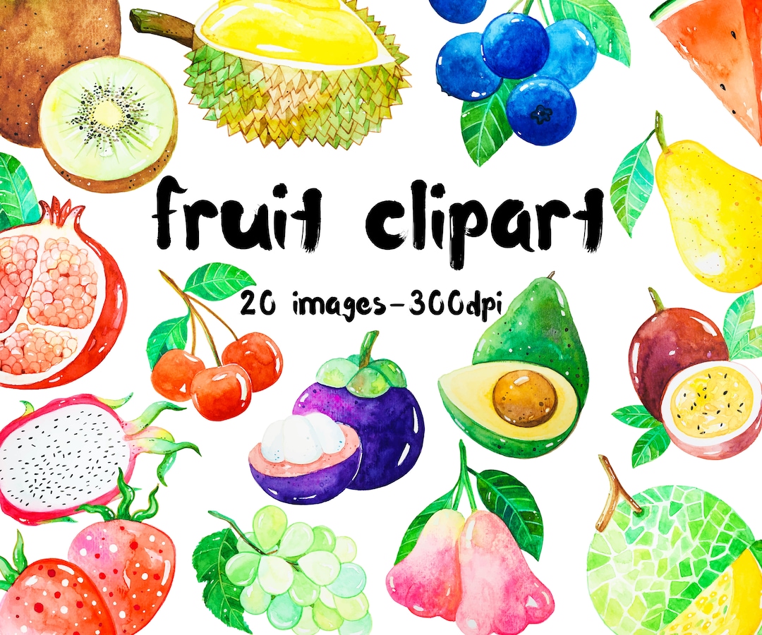 Fruit Watermelon Clipart Fruit Picnic Download Instant Download Summer ...