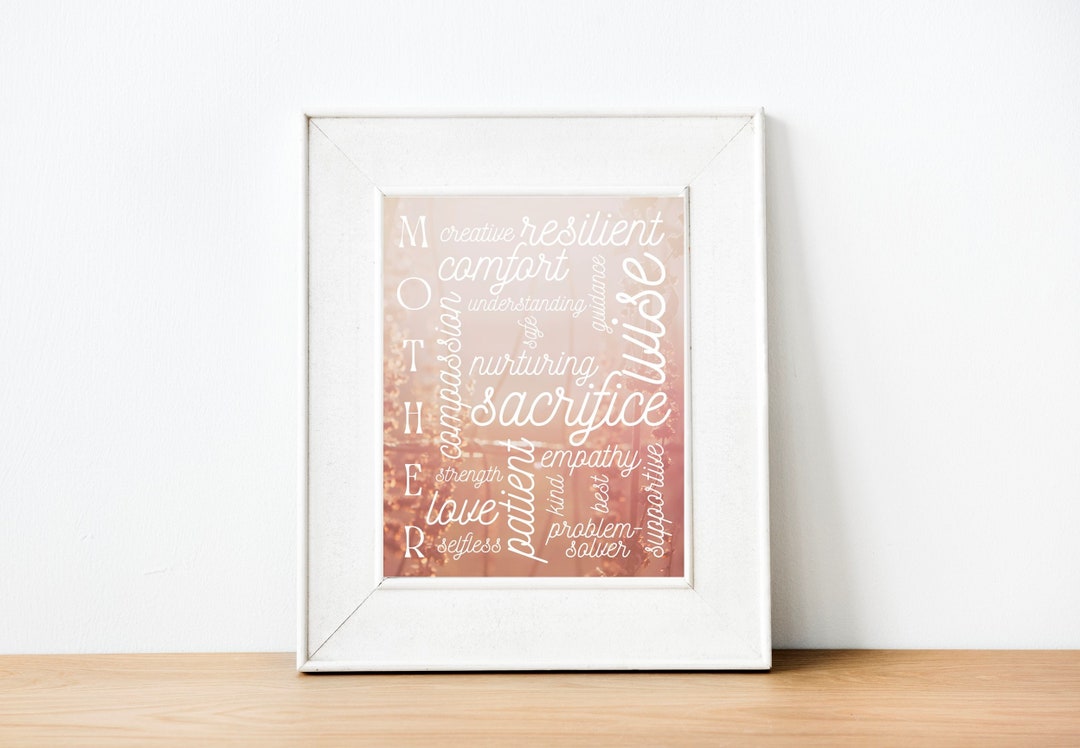 Mother Printable,subway Art,mothers Day Gift,mom Printable,gift for Mom ...