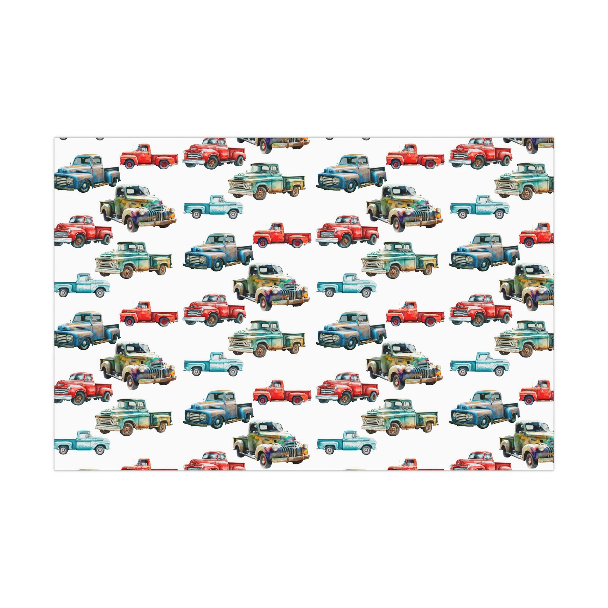Vintage Truck Wrapping Paper - Etsy