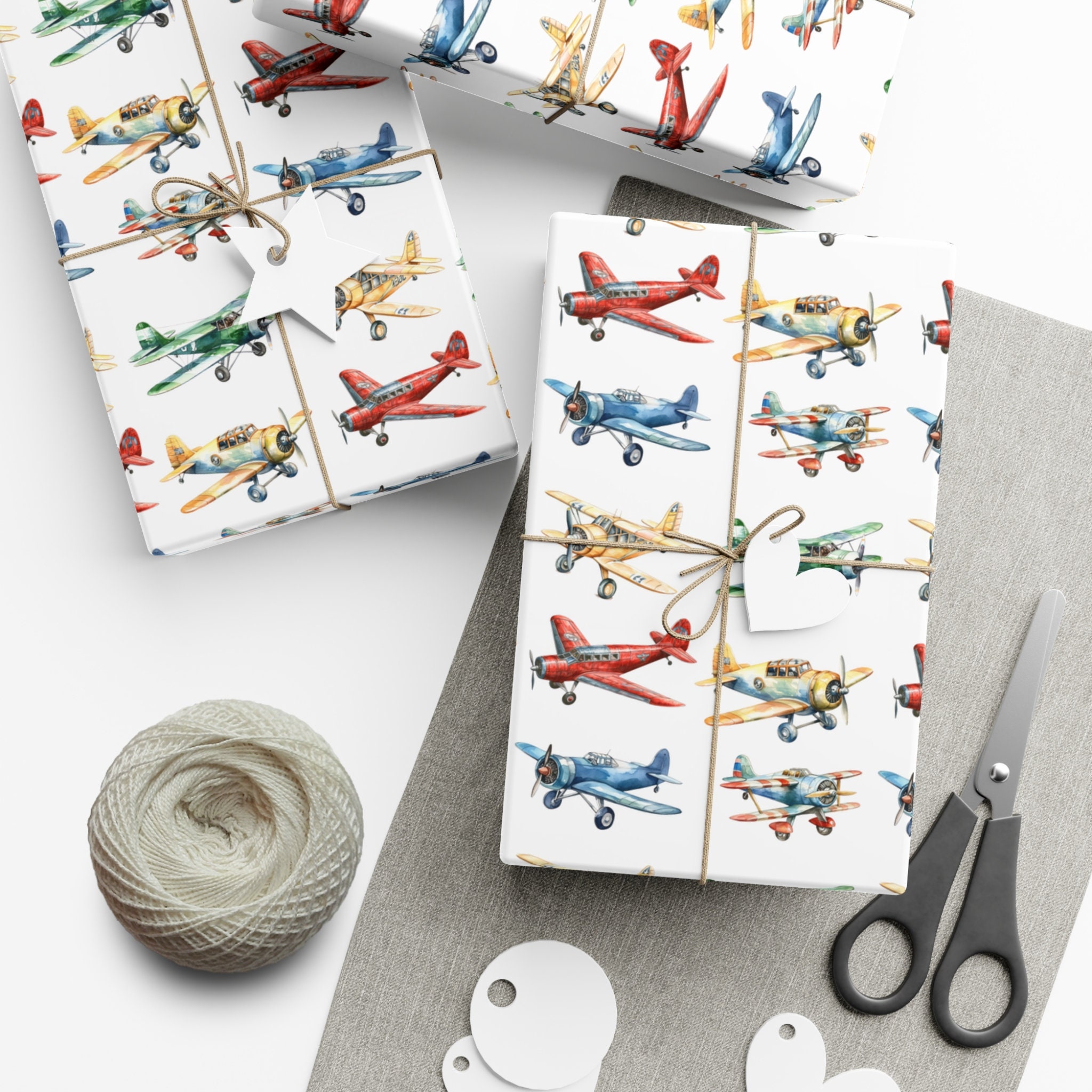 Vintage Airplane Wrapping Paper - Etsy