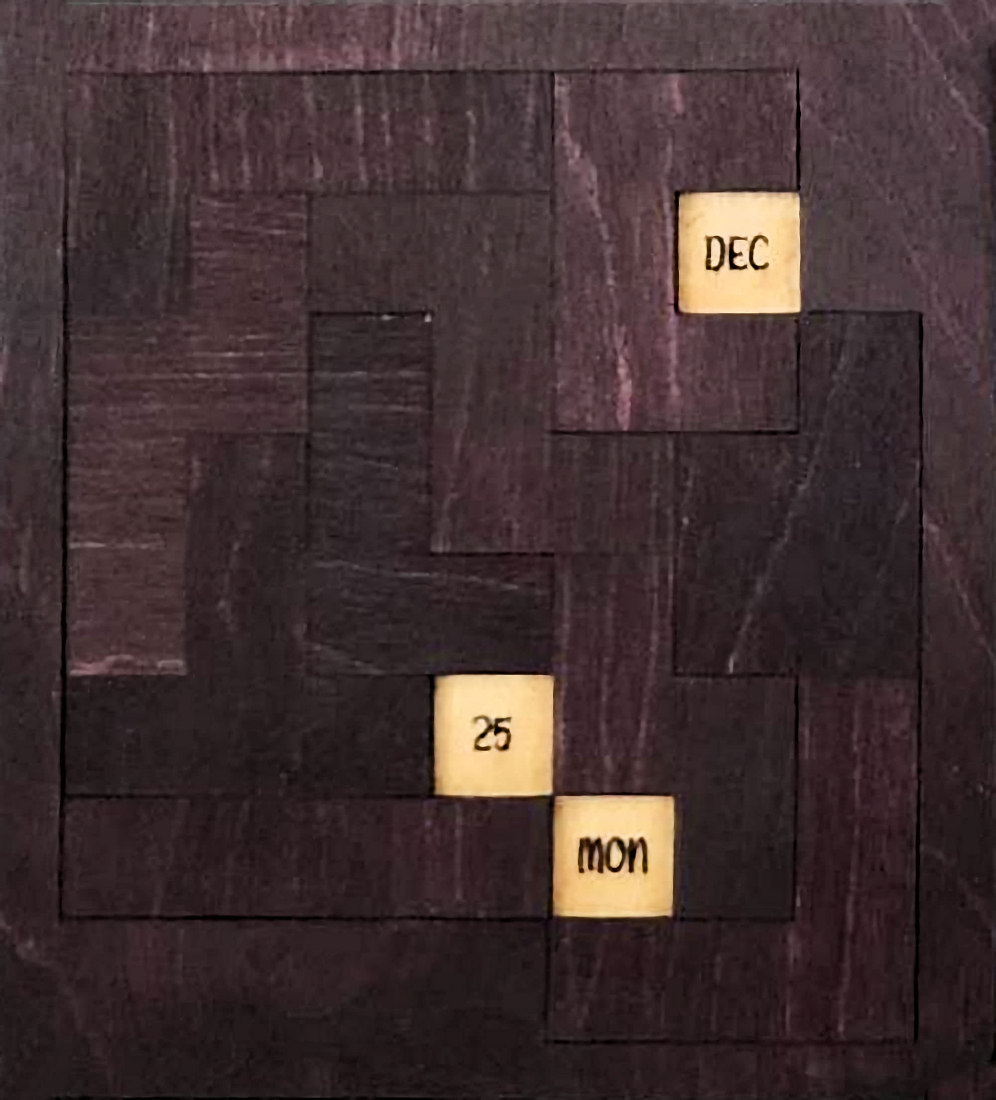 Wooden Infinity Daily Calendar Puzzle, Brain Teaser Puzzle, Gift Puzzle ...