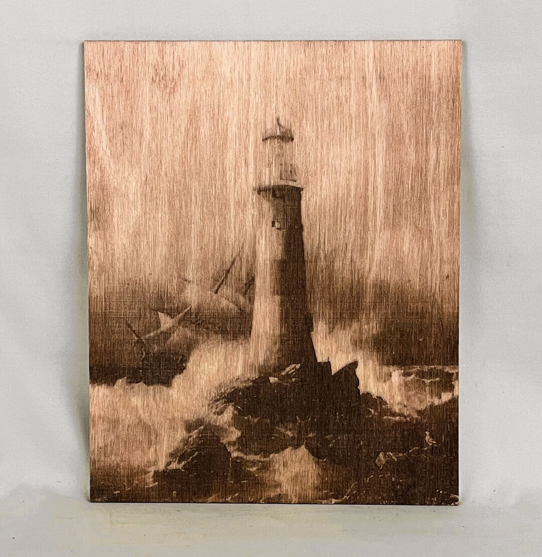 Stand Strong and Be a Beacon of Light Etched Wooden Wall Art, Etched ...