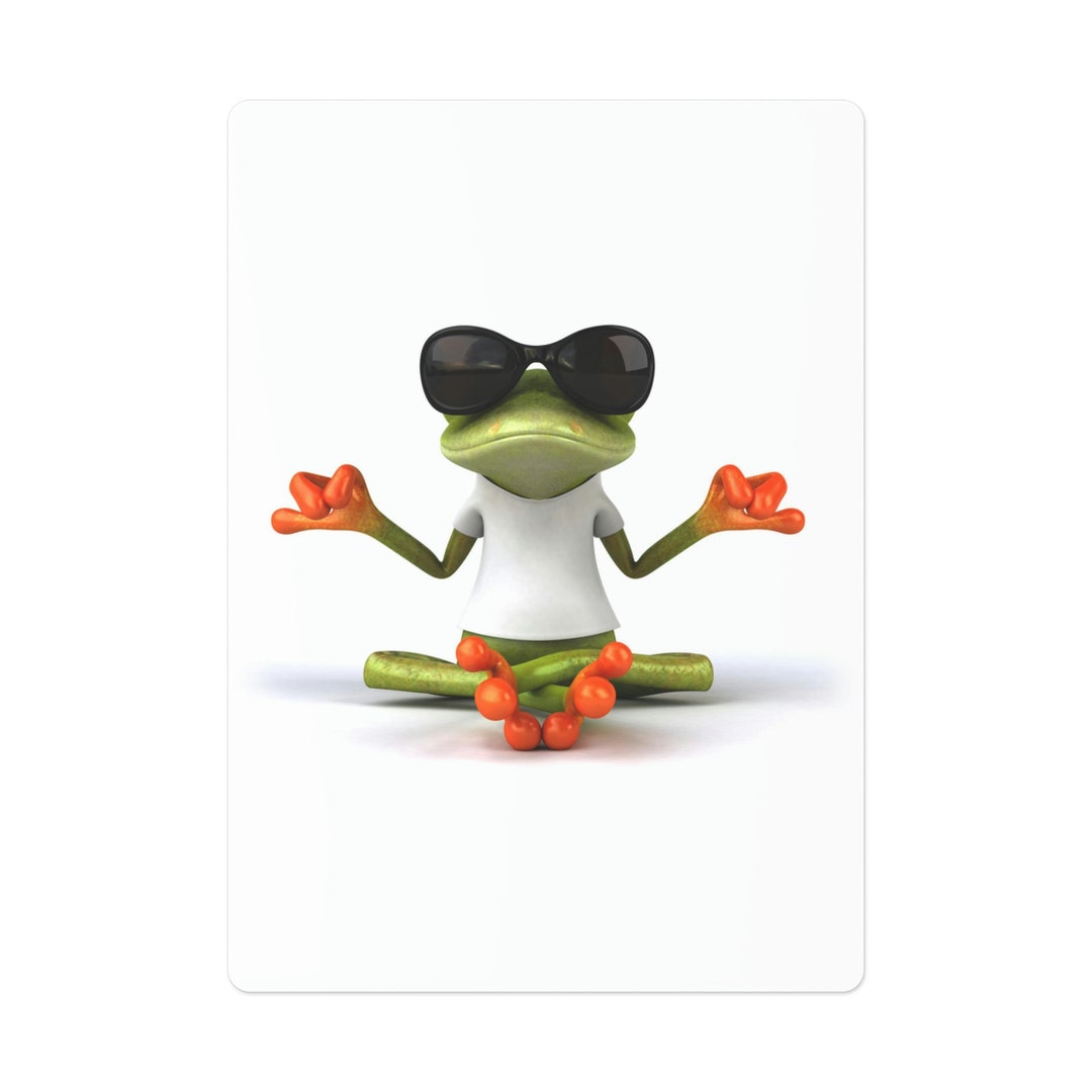 Zen the Frog Poker Cards - Etsy