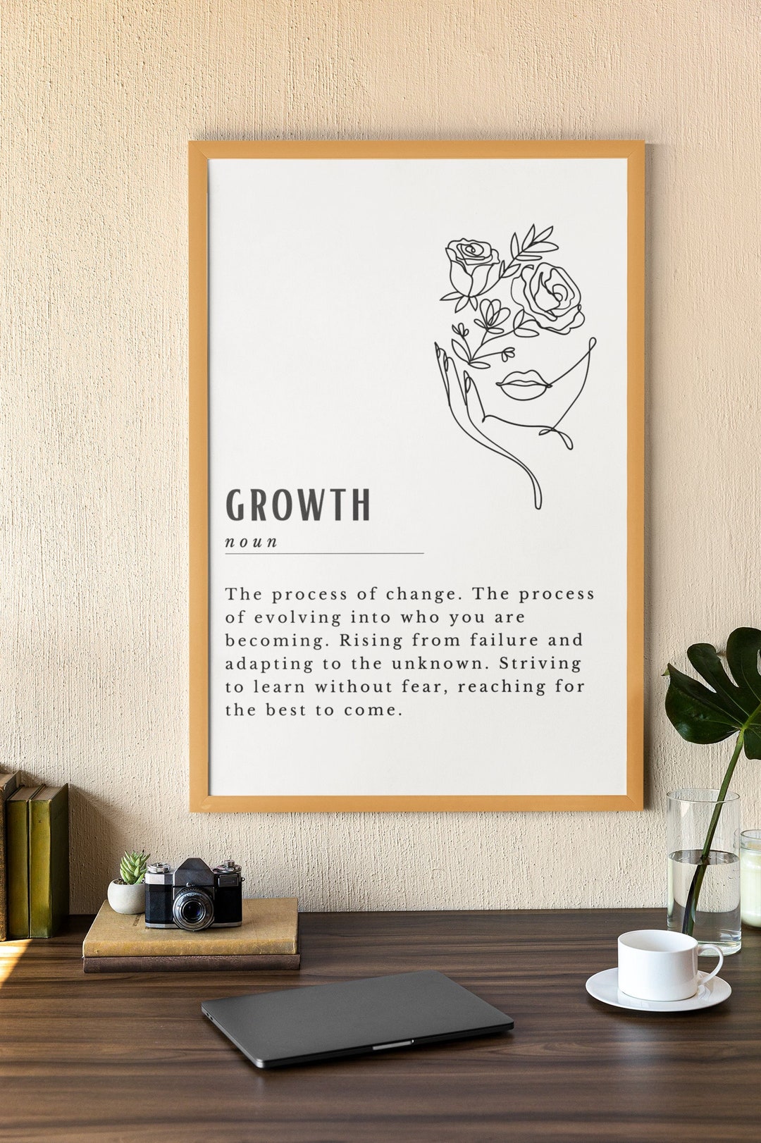 Growth Definition, Wall Decor, Printable Wall Art, Personal Growth ...