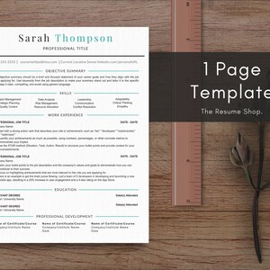 Modern Resume and Cover Letter Template ATS CV Template Resume Word ...