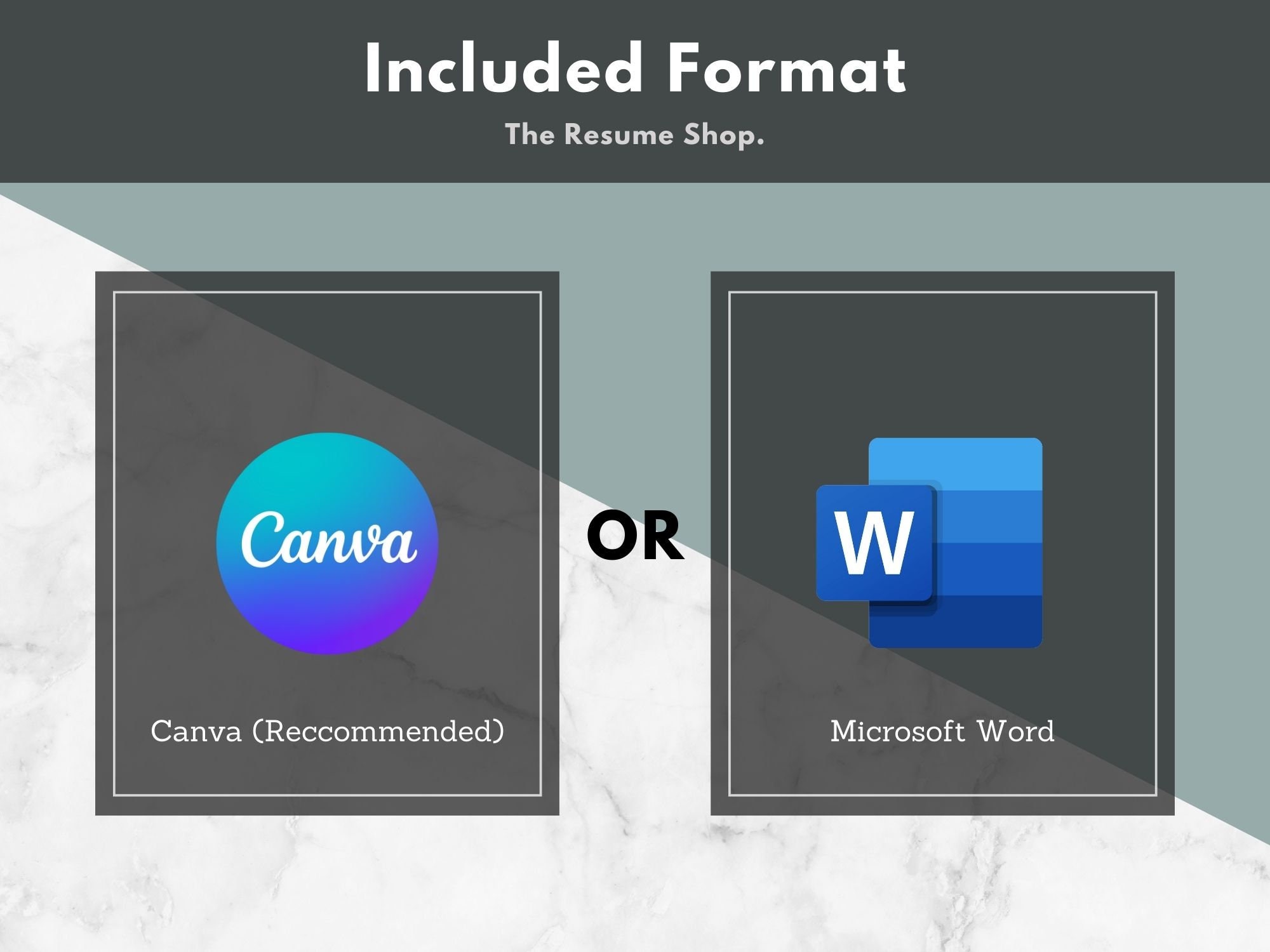 CV Template With Photo Resume and Cover Letter Professional Modern ...