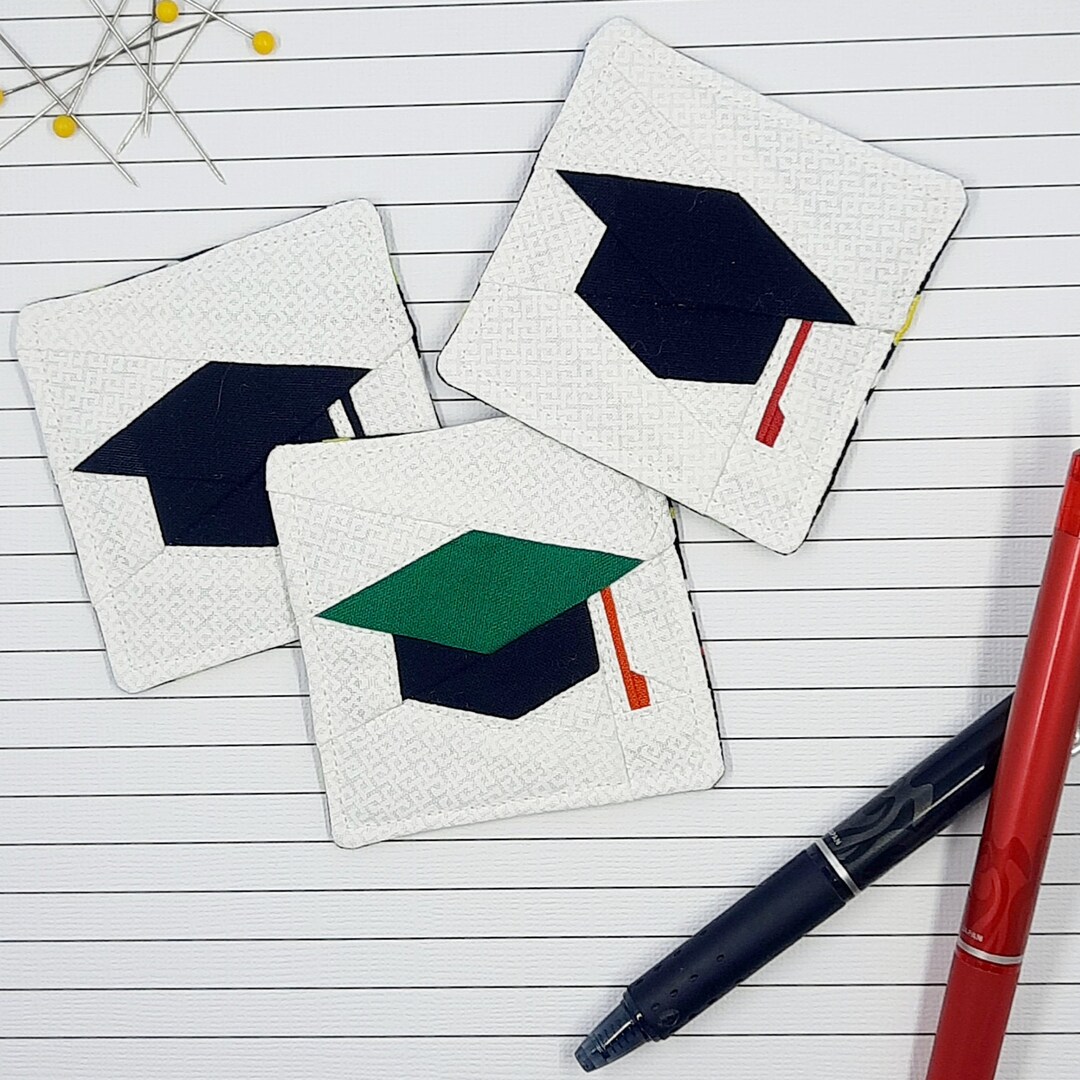 Graduation Cap Quilt Keychain - Etsy