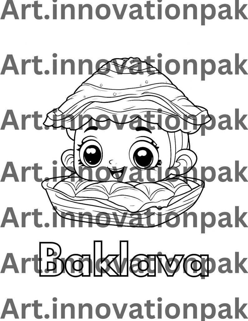 Desserts Coloring Book for Adults and Kids | Sweet Treats Coloring ...