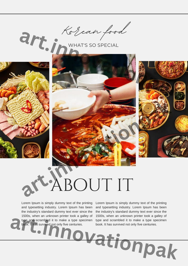 Editable Menu and Cuisine Template | Customizable Food Menu Design ...