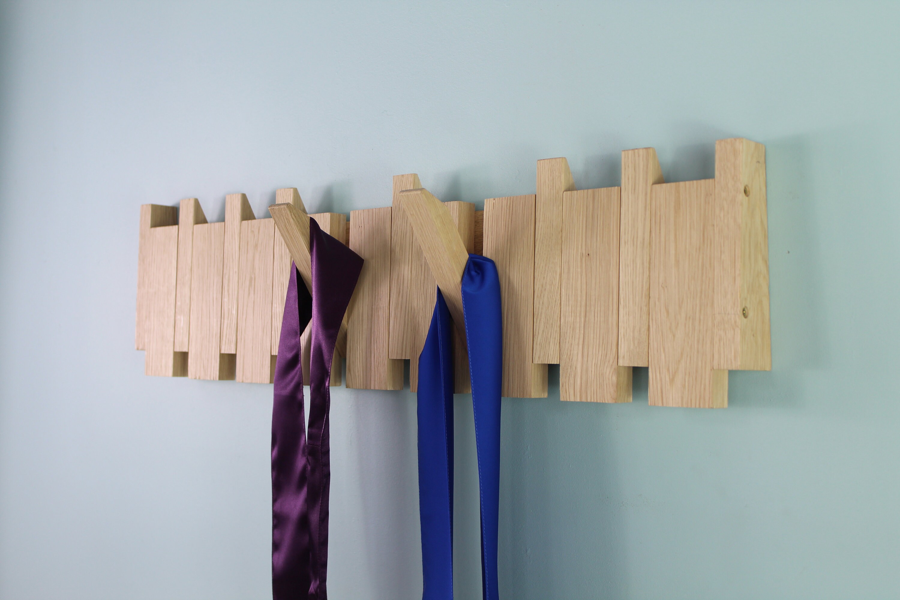 Wall Coat Rack, Flip Down Wall Coat Rack, Coat Rack Wall Mount, Wooden ...