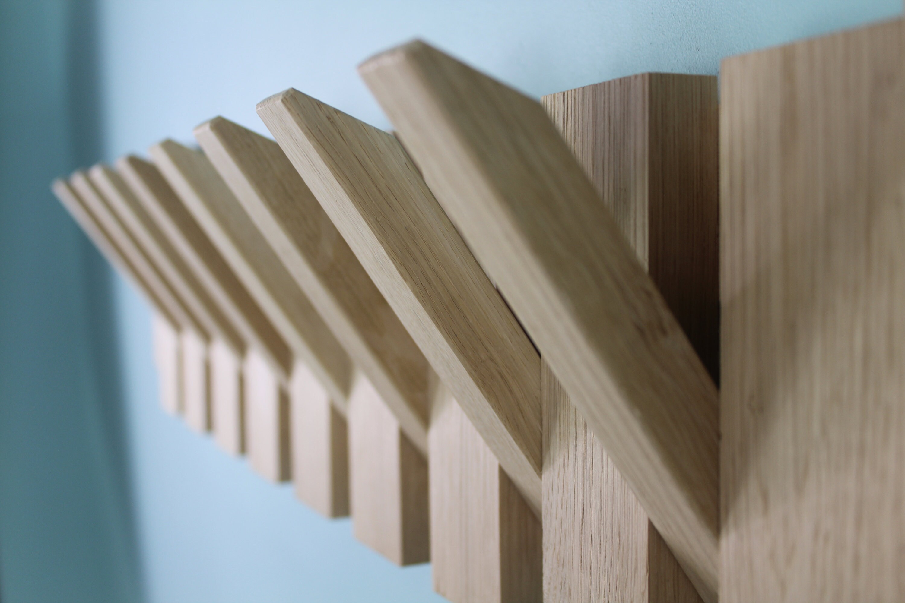 Wall Coat Rack, Flip Down Wall Coat Rack, Coat Rack Wall Mount, Wooden ...