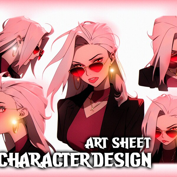 Anime Characters Sheet - Etsy