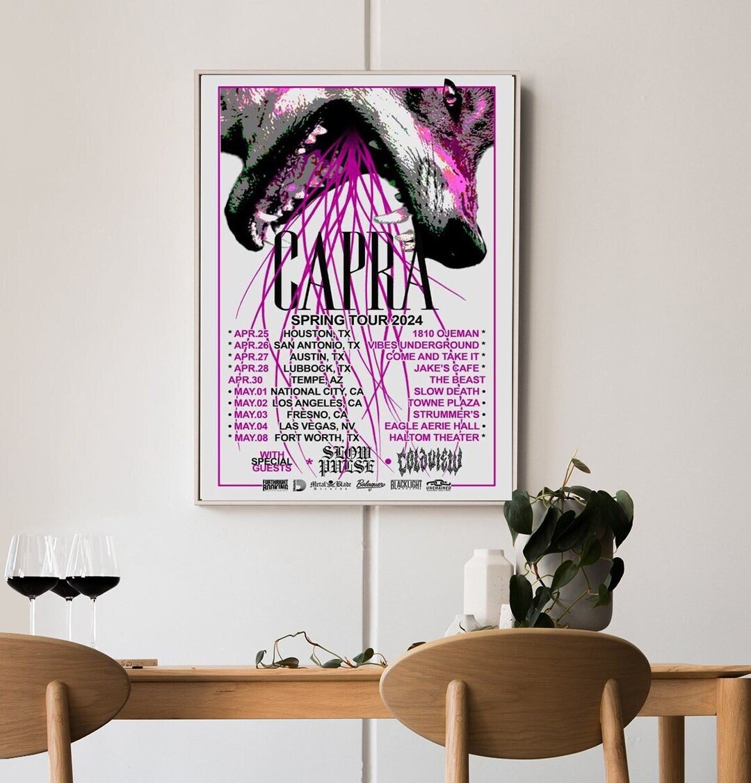 Capra Line up Spring Tour 2024 Poster - Etsy