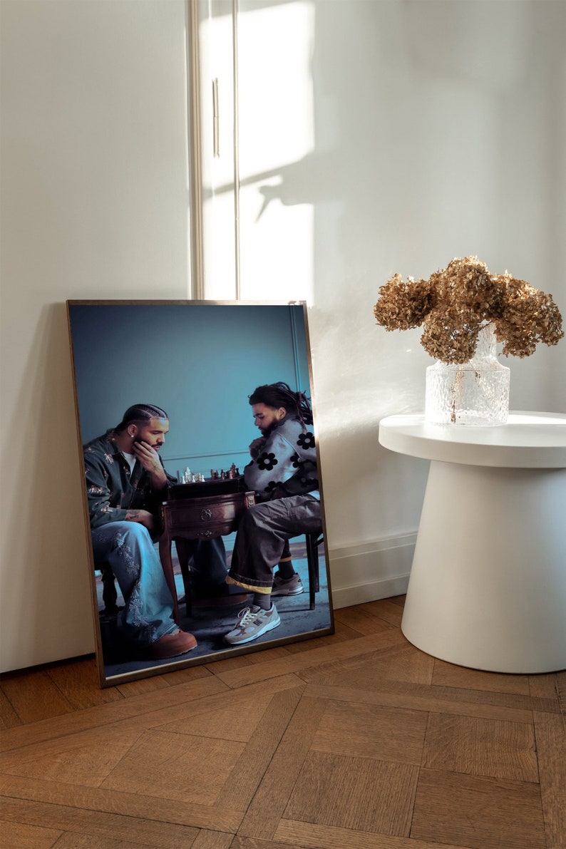 Drake and J Cole First Person Shooter Music Video Chess Match Scene as ...