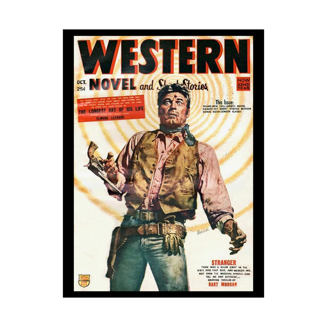 Western Novel and Short Stories Oct 1956 | Premium Matte Poster | Pulp ...