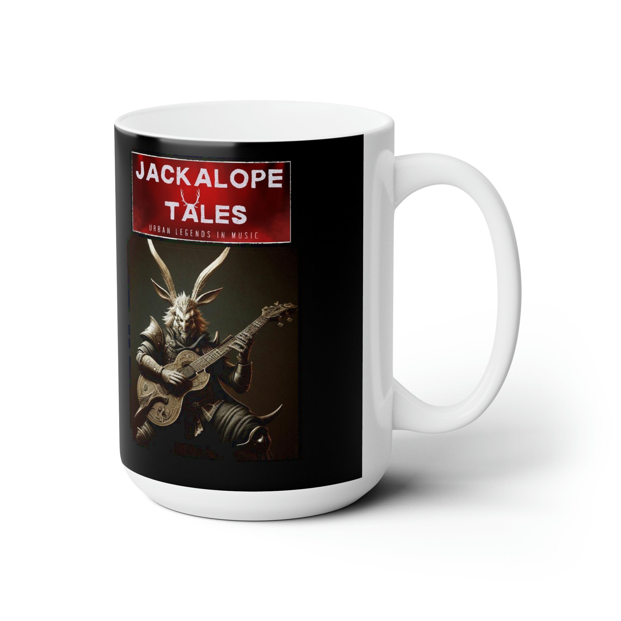 Jackalope Tales 4 Samurai, 2 Images Large Ceramic Mug 15oz Podcast Lisa ...