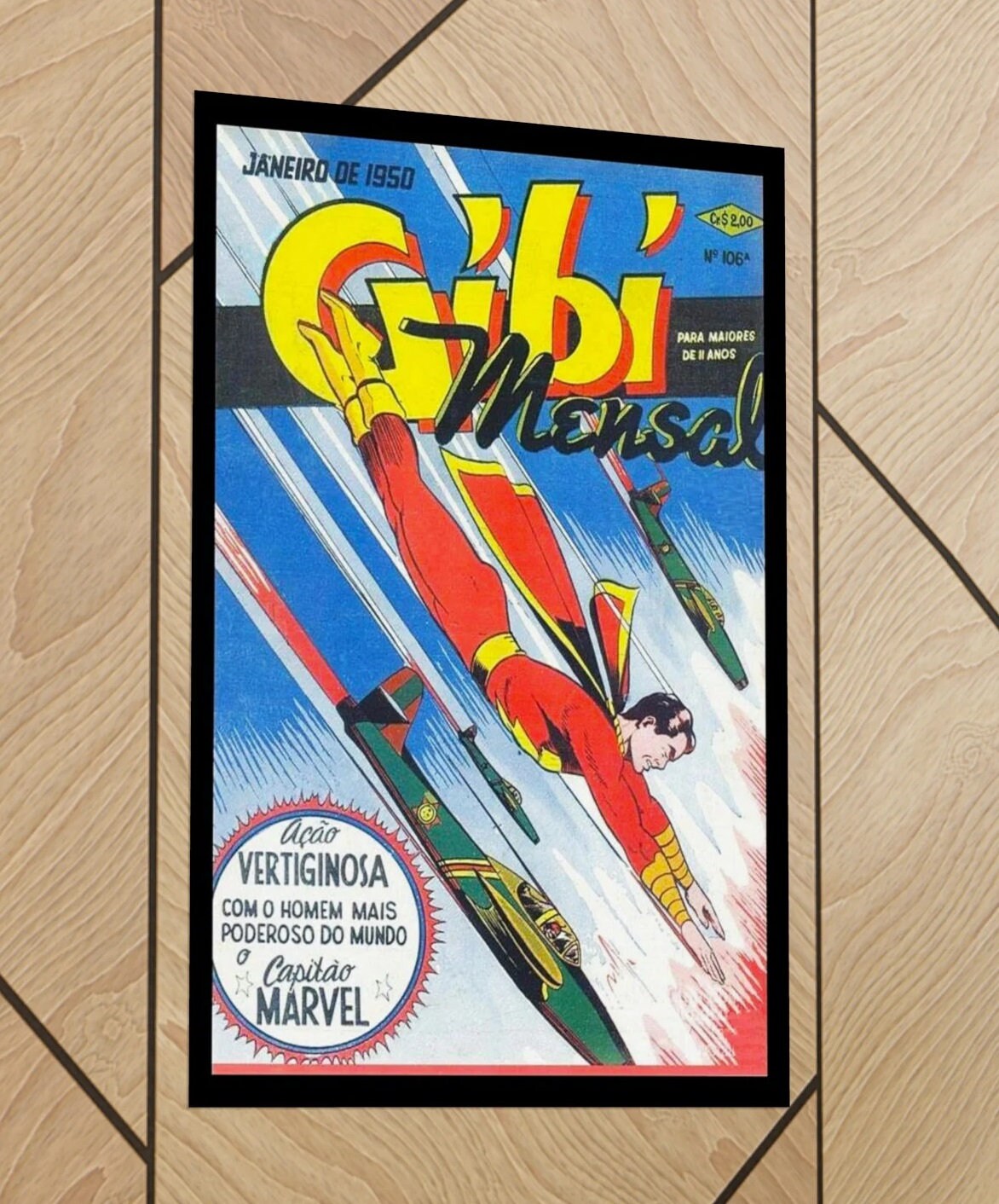 Gibi Mensal 106 1950 Captain Marvel Adventures Premium Matte Poster ...