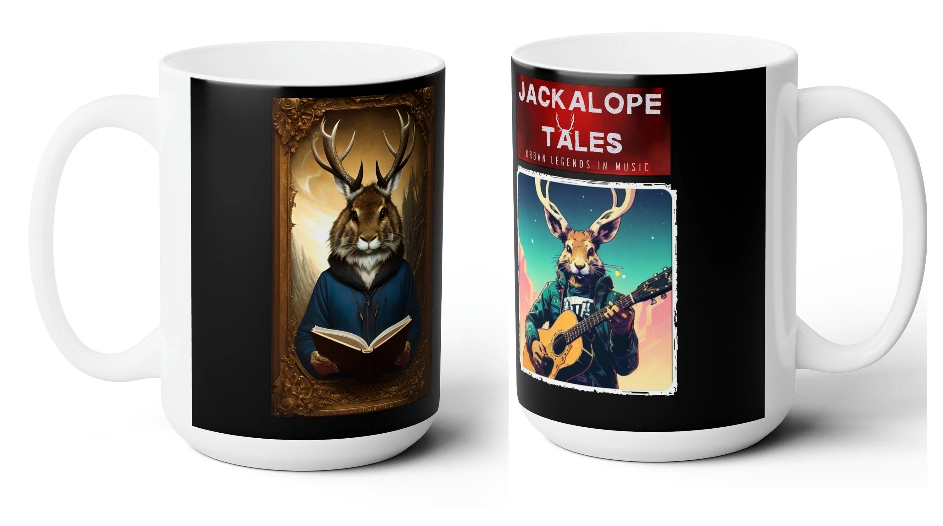 Jackalope Tales 01 Large 15oz Ceramic Mug Podcast Lisa Umbarger Charles ...