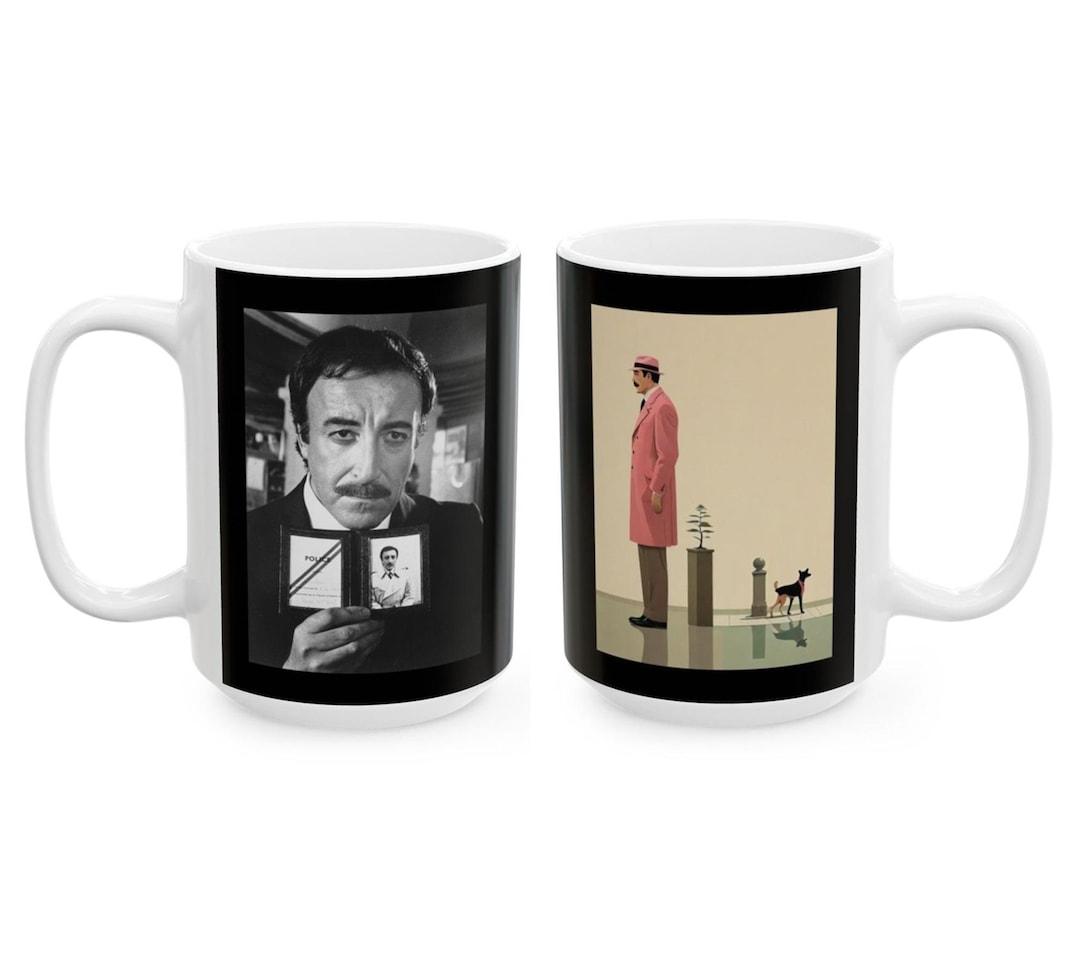 Inspector Clouseau 15oz Mug: Wes Anderson Style Deco Art, Detective ...